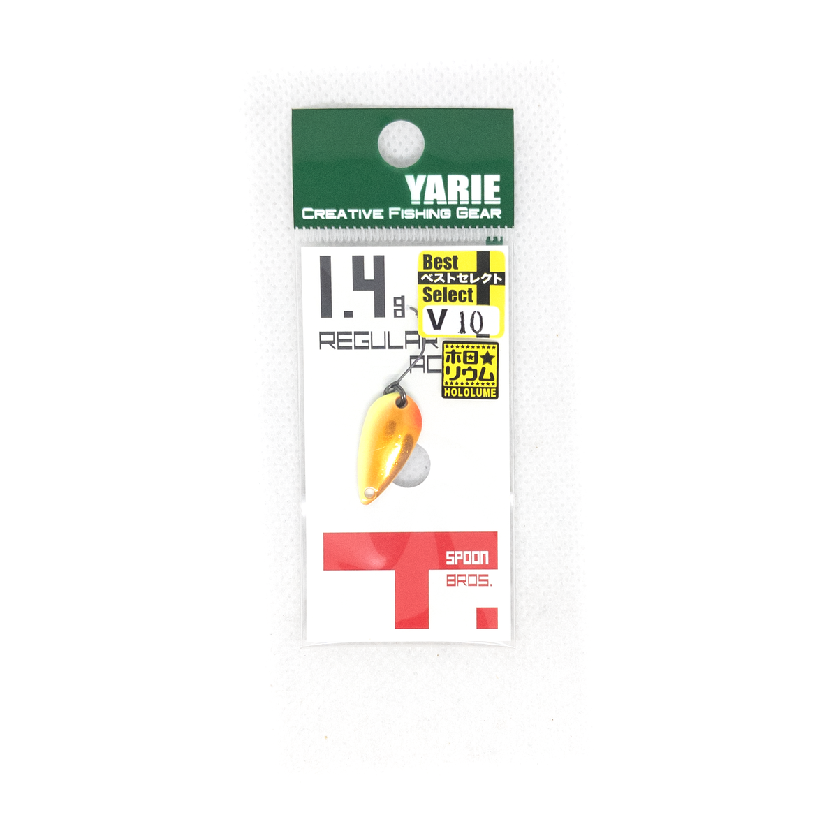 YARIE T-Spoon Trout Spoon 1.4g (Select) Color #V10 "Mix Orange" – The Borrowed Lure