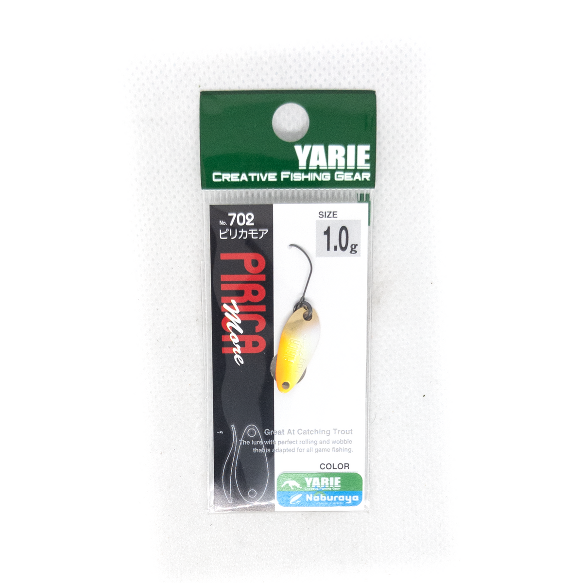 YARIE PIRICA More Trout Spoon 1g (Naburaya x Yarie) Color "Golden Pudd ...