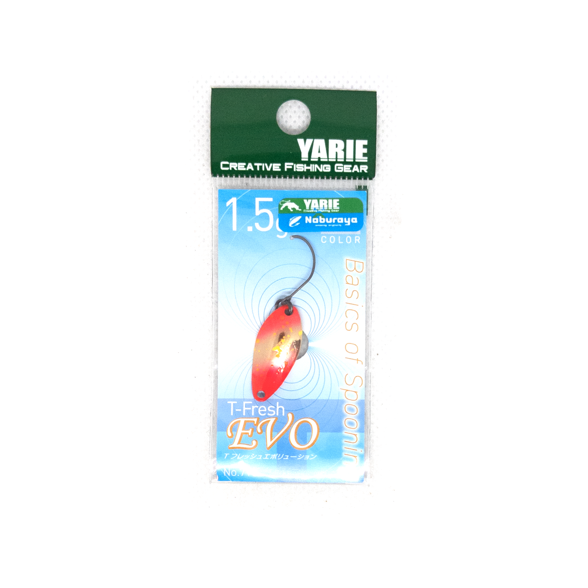 YARIE T-Fresh EVO Trout Spoon 1.5g (Naburaya x Yarie) Color "Split Red ...