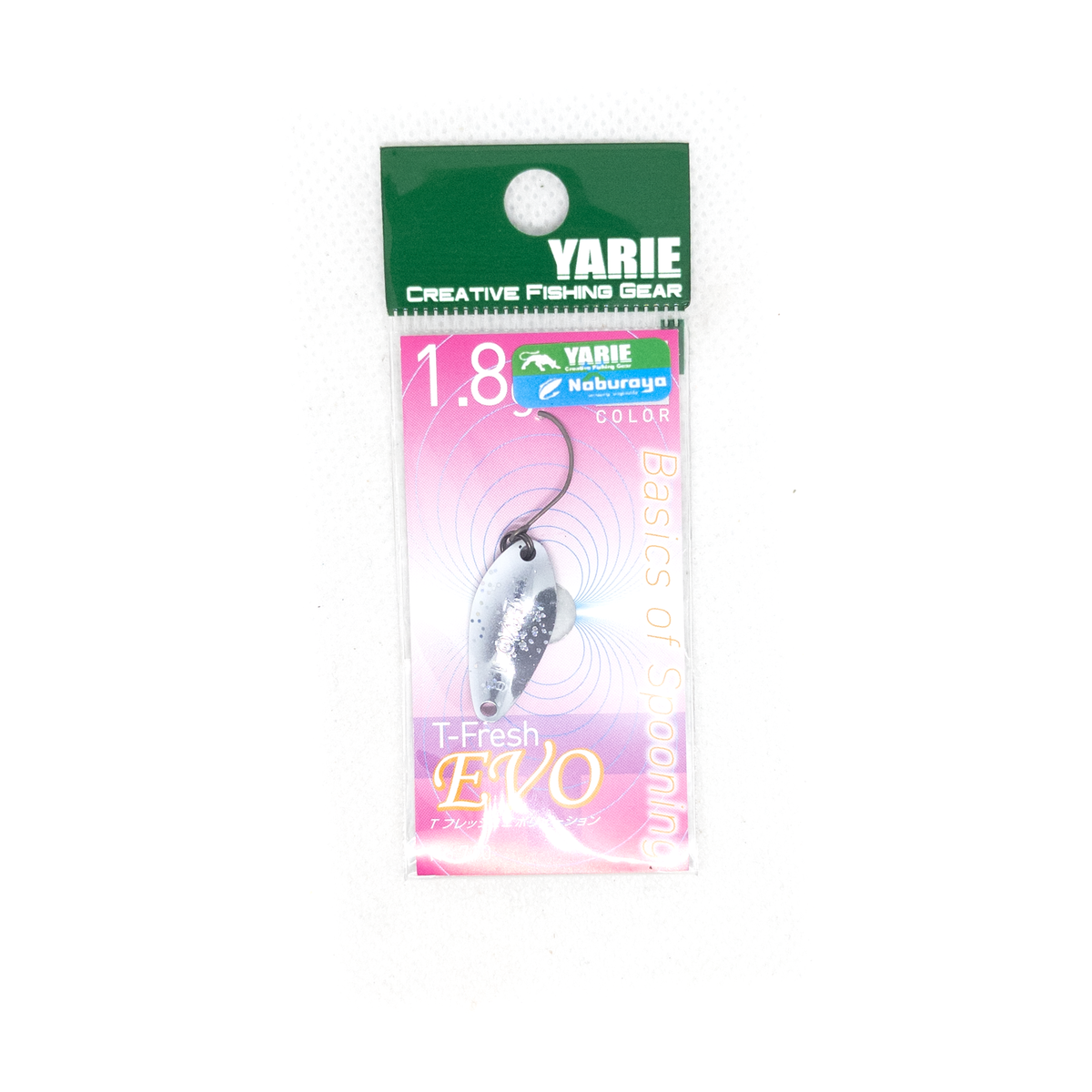 YARIE T-Fresh EVO Trout Spoon 1.8g (Naburaya x Yarie) Color "Agony Whi ...